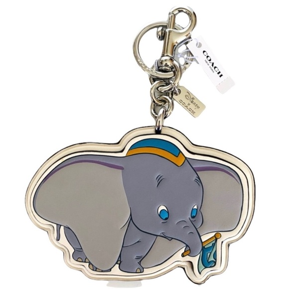 Coach | Accessories | Coach X Disney Leather Dumbo Bag Charm Key Chain ...